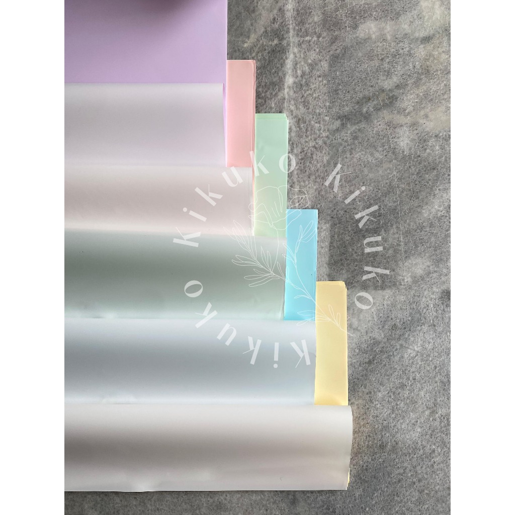 Jual Wrapping Paper Kertas Bunga - 20 Lembar Two Tone 60x60 cm | Shopee ...