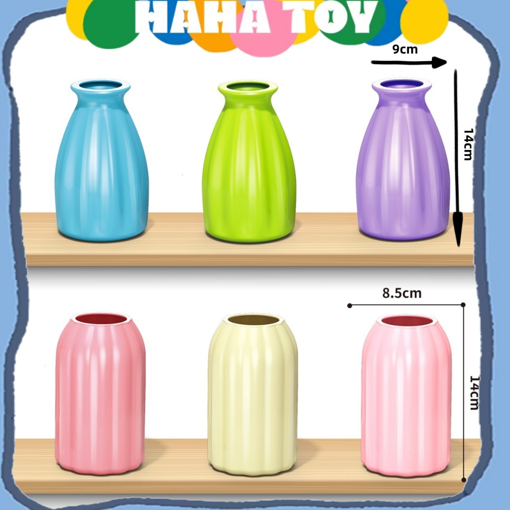 Jual 【Warnanya acak】Vas untuk Bunga Minimalis Vas Plastik Vas Pot Bunga ...