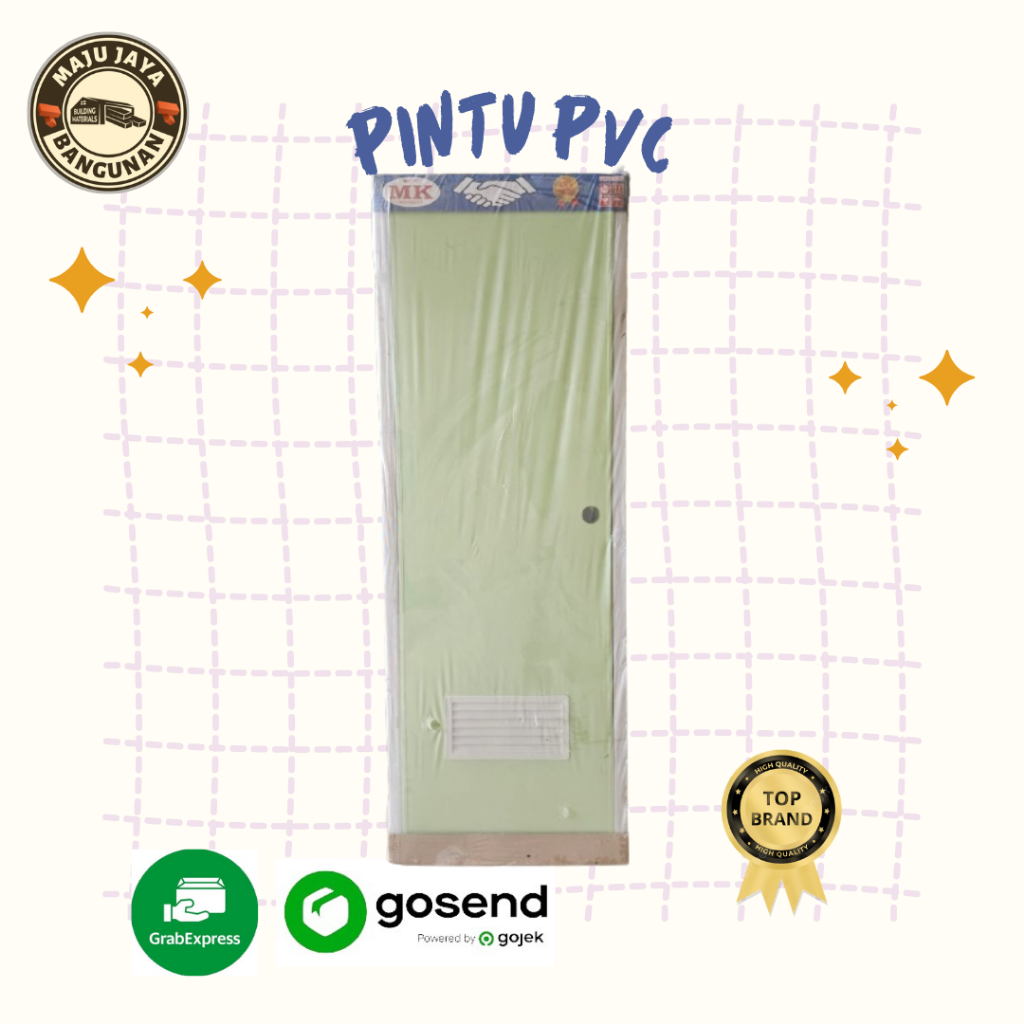 Jual Pintu Kamar Mandi PVC Pintu Plastik PVC Kamar Mandi Polos dengan ...