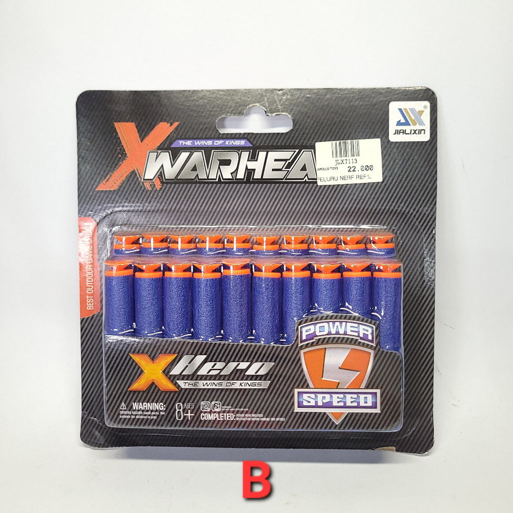 Jual REFILL PELURU NERF ISI 20 PCS (Mainan Tembak Anak Senjata Sniper ...