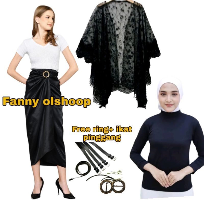 Jual fanny olshoop - Set Outer dengan Bawahan Lilit Polos Bahan Nyaman Di Pakai Cocok Untuk ...