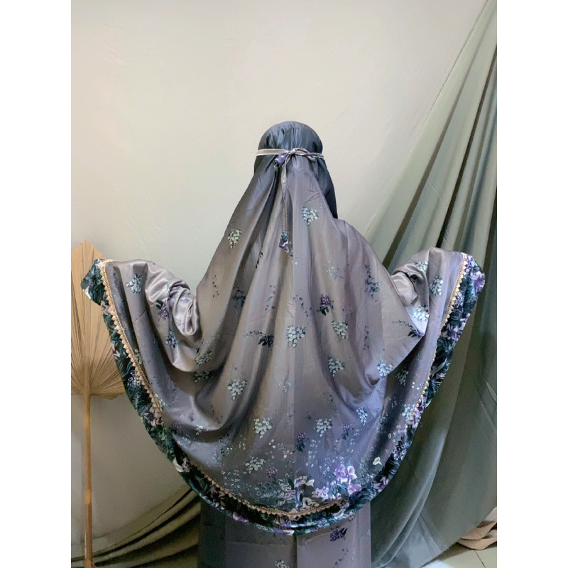 Jual MUKENA DEWASA GRADASI MOTIF BUNGA RENDA GIPER 2in1 FREE TAS ...