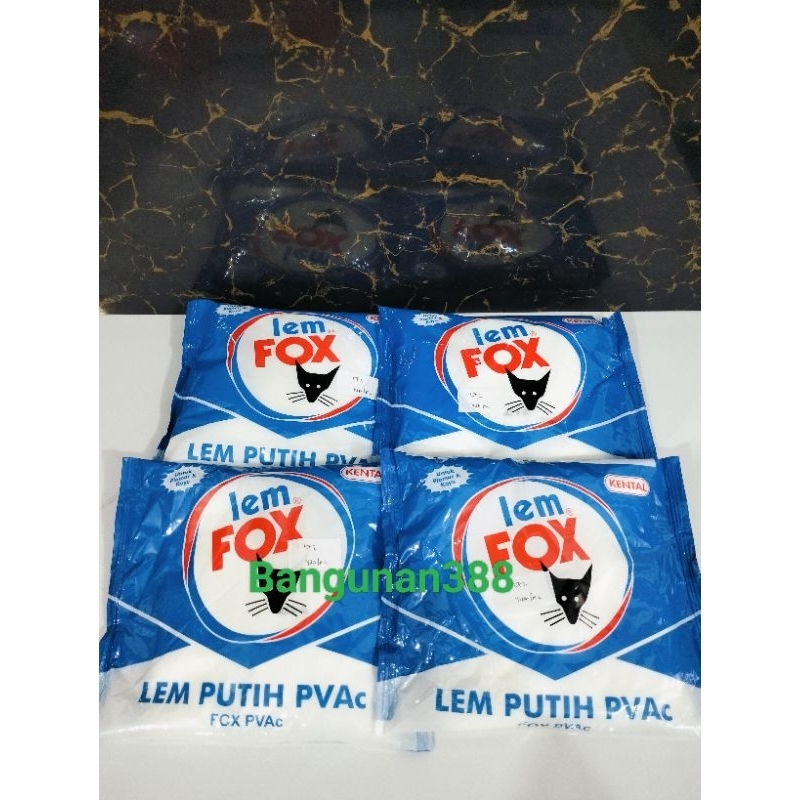 Jual Lem kayu fox 350gr dan 700gr/Lem wallpaper/campuran plamir ...