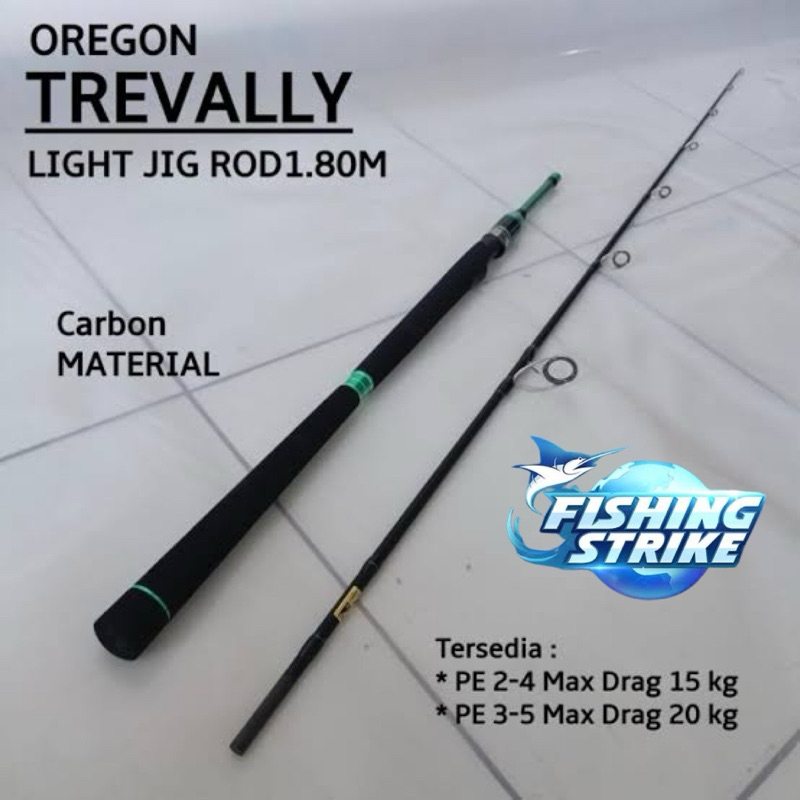 Jual Joran Jigging Oregon Trevally Full Eva PE3-5 Karbon Solid Kaku ...