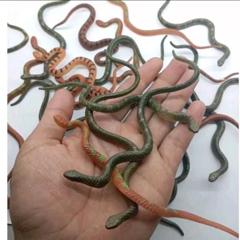 Jual 3 pcs uler / ular mainan prank mainan anak | Shopee Indonesia