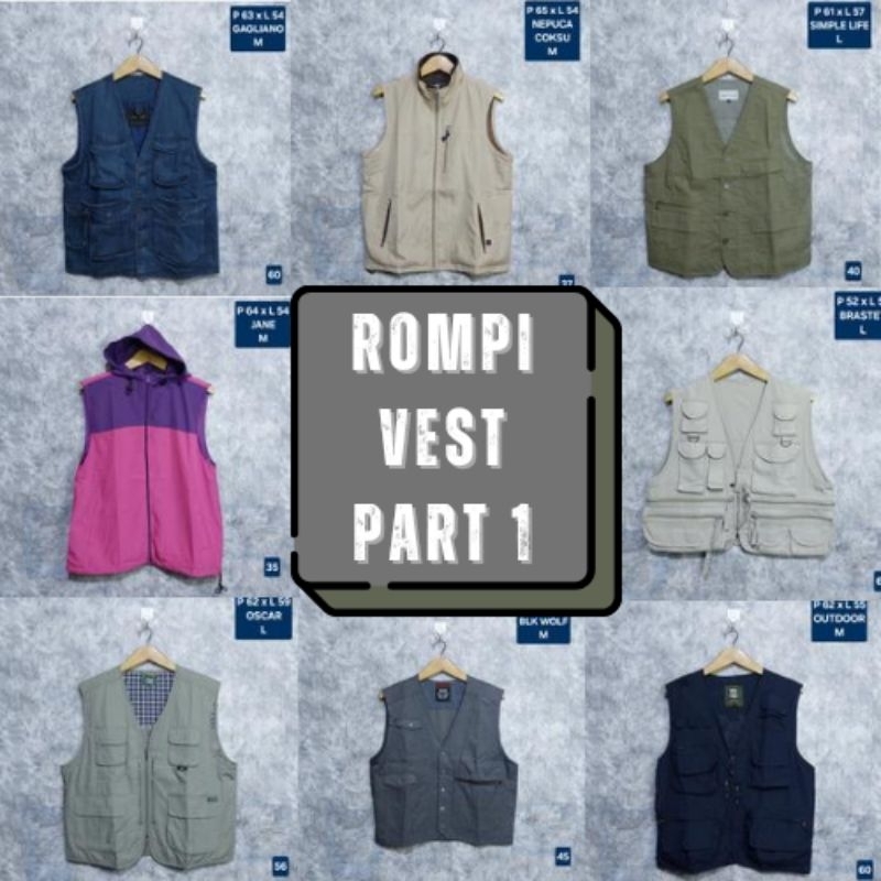 Jual SALE Rompi vest (1) / Mix Tipis & outdoor | Shopee Indonesia