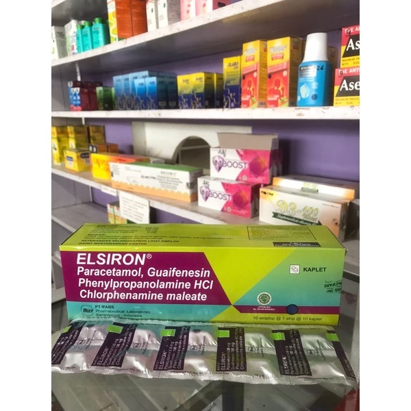Jual Elsiron 𝟏 𝐒𝐓𝐑𝐈𝐏 𝐈𝐒𝐈 𝟏𝟎 𝐊𝐀𝐏𝐋𝐄𝐓 - Meredakan Demam, Batuk, Pilek dan ...