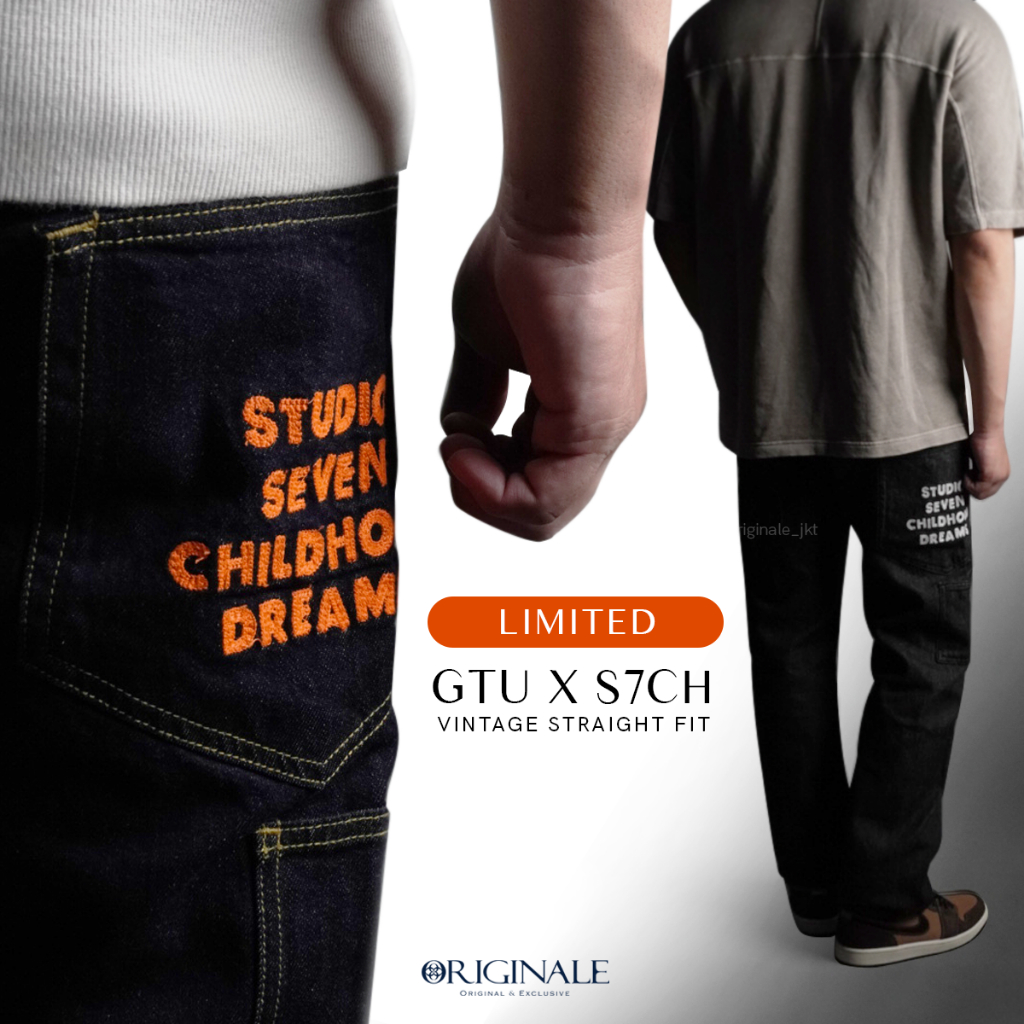 Jual Celana Jeans Pria Vintage Straight Fit by GTU X S7CD | Shopee ...