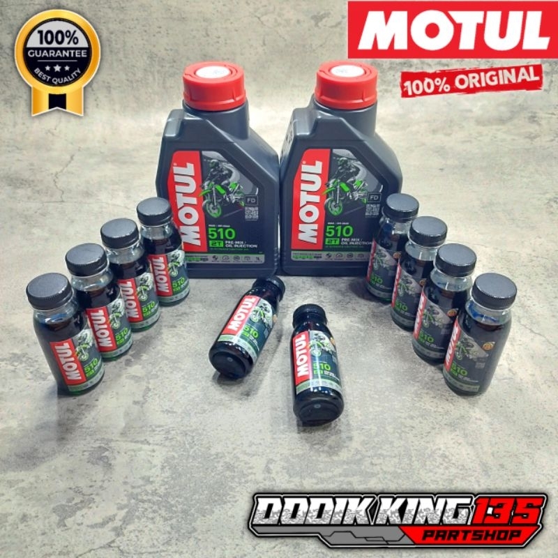 Jual OLI SAMPING MOTOR 2TAK MOTUL 510 2T KEMASAN 100ML ASLI MURNI ...