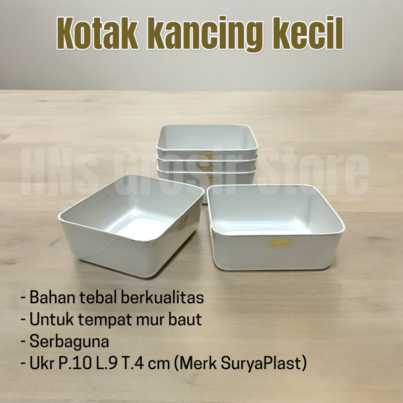 Jual Kotak kancing kecil mur baut suryaplast ukuran 10x9x4 cm grosir ...