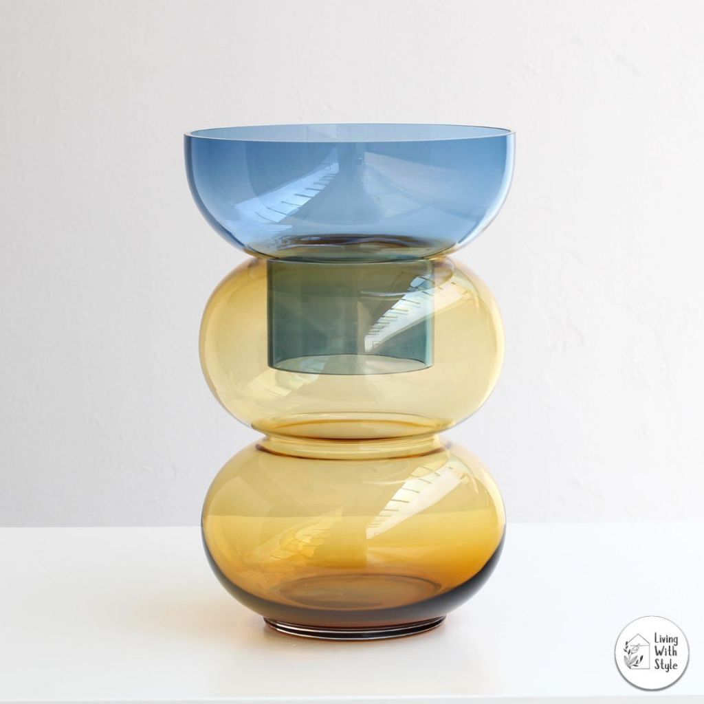 Jual Living With Style - Maeve Bubble Glass Vase Extra Large / Vas ...