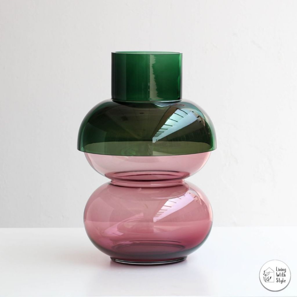 Jual Living With Style - Maeve Bubble Glass Vase Extra Large / Vas ...