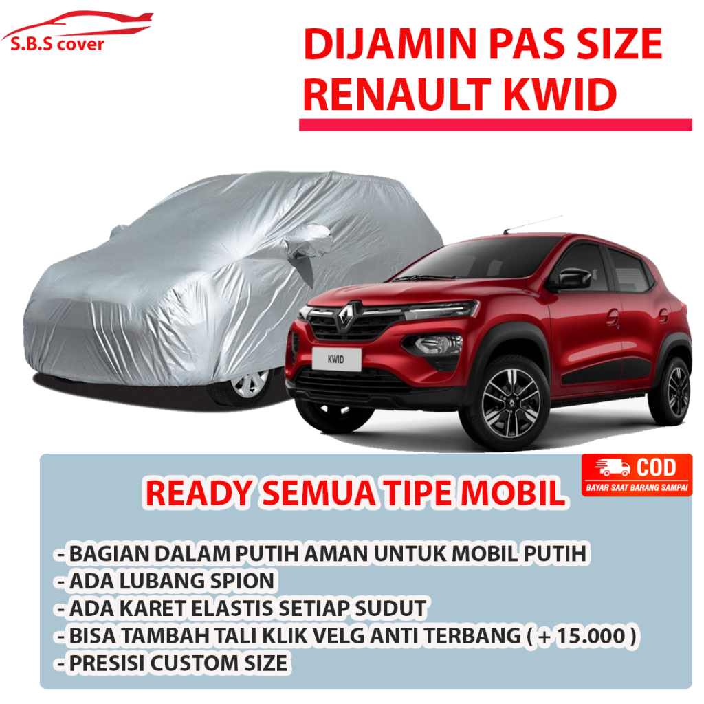 Jual renault kwid Body Cover Mobil renault kwid Sarung Mobil renault ...