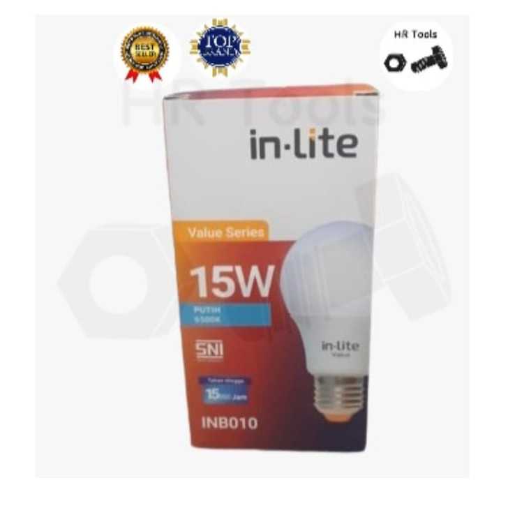 Jual Lampu LED INLITE INB010 Bohlam Putih15 Watt IN-LITE SNI | Shopee Indonesia