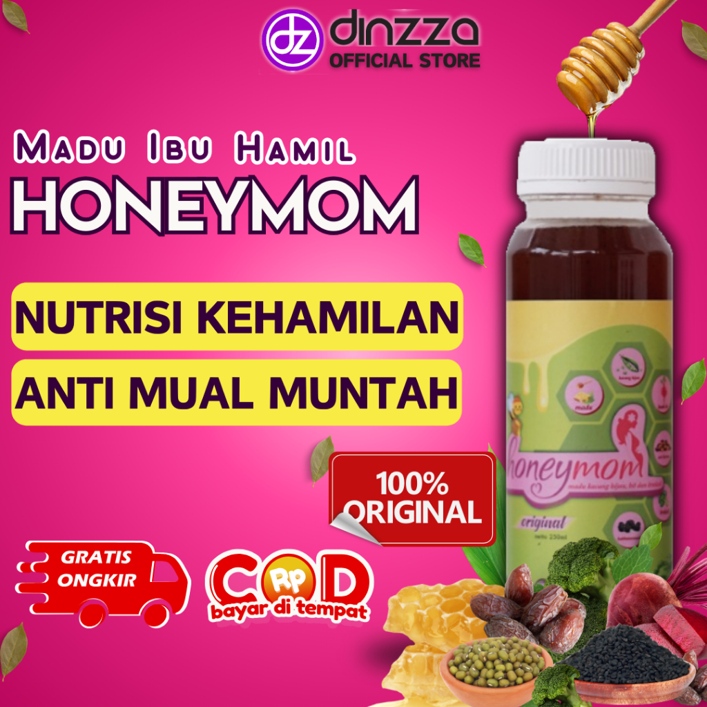 Jual Honeymom Madu Nutrsi Ibu Hamil Asam Folat Vitamin Suplemen Obat ...