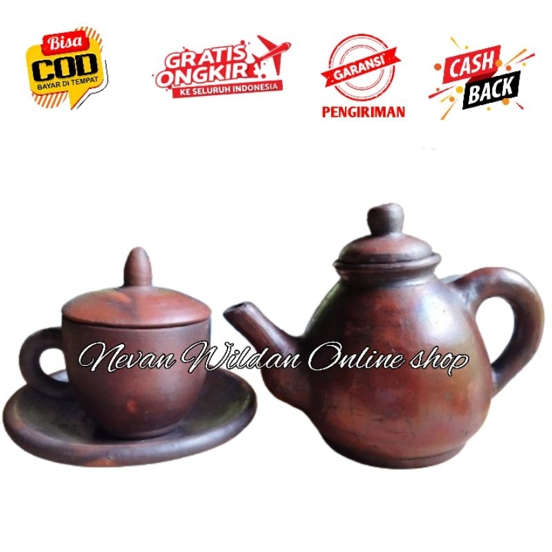 Jual TEKO HIK TANAH LIAT | TEKO SET HIK | TEKO GELAS CAWAN | TEKO SET ...