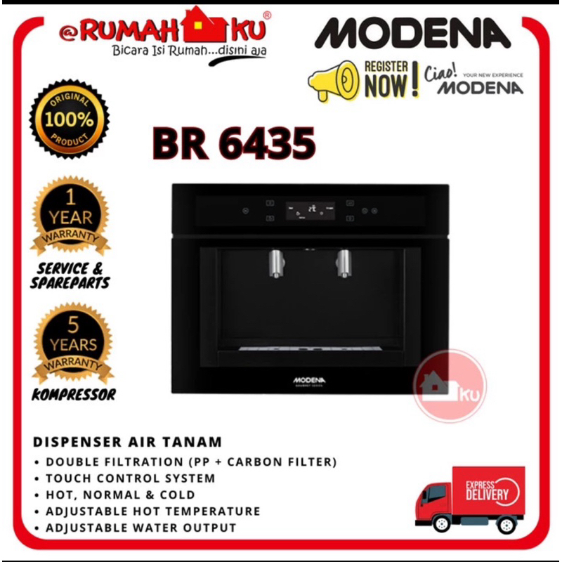 Jual MODENA DISPENSER BUILT-IN WATER FILTRATION BR 6435 | Shopee Indonesia