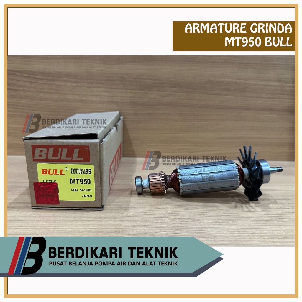 Jual Bull armature MT950 angker for mesin Gerinda Listrik Maktec MT 950 ...