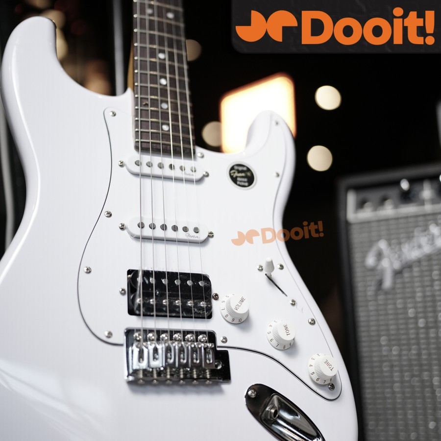 Jual FENA Guitars ST STD Rosewood Gitar Elektrik New Model - White ...