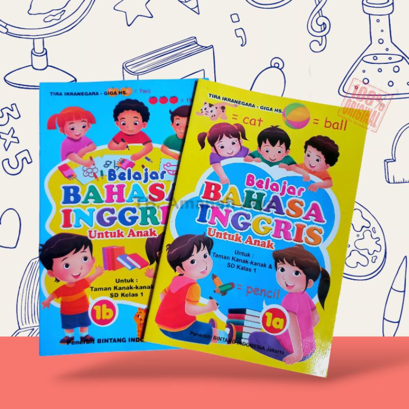 Jual Buku Belajar Bahasa Inggris 1A & 1B Untuk Anak TK dan SD Kelas 1 | Shopee Indonesia