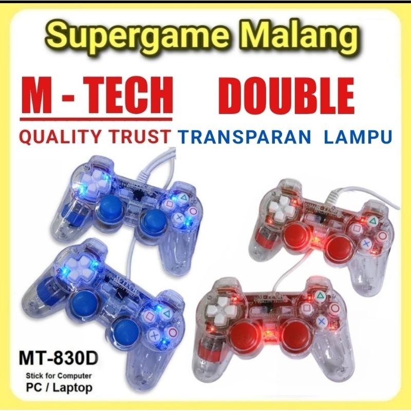 Jual Stik PC Double Usb PS Game Pad -Gamepad Gaming Games Komputer ...