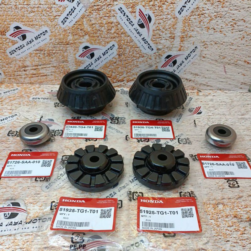 Jual Karet Support Shock Depan Set Tatakan Bearing Support Mobilio Brio ...
