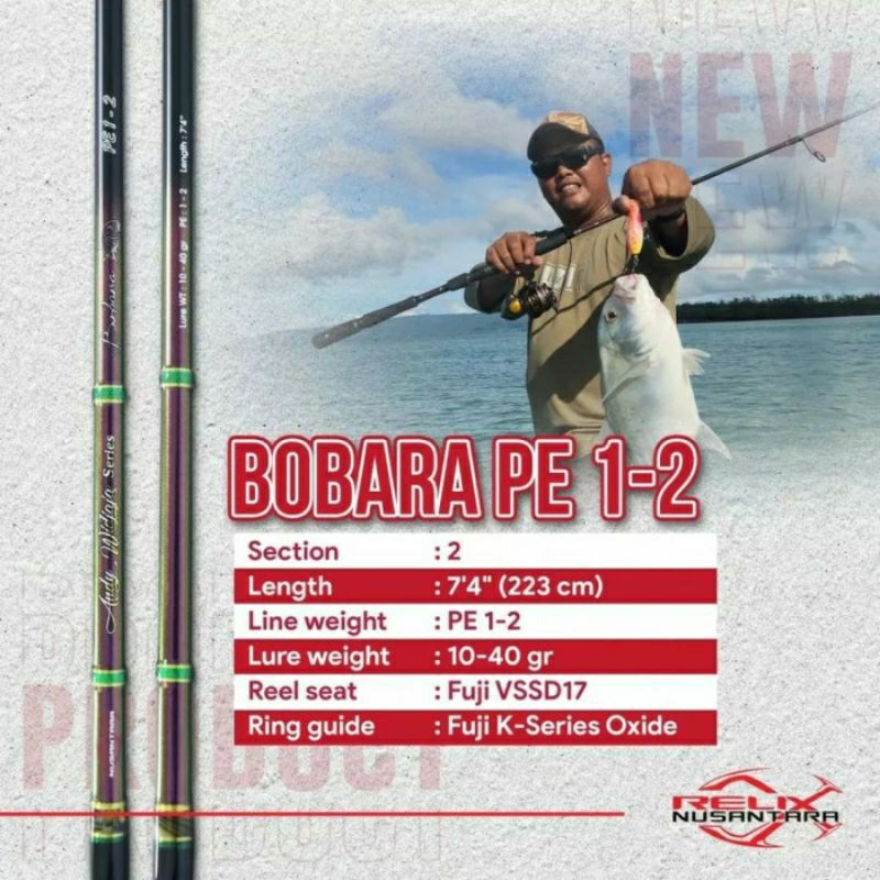 Jual Joran Popping Relix Nusantara Bobara Andy Widjaja Series PE 1-2 ...