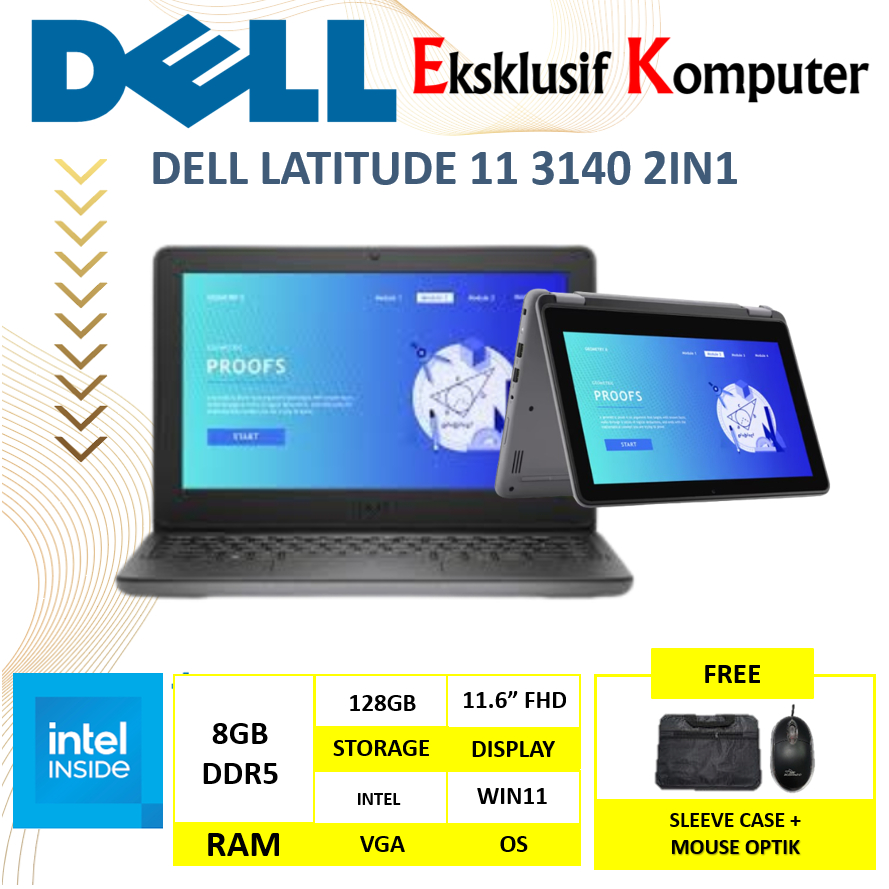 Jual Laptop Notebook Touchscreen Lipat Dell Latitude 11 3140 2in1 Intel ...