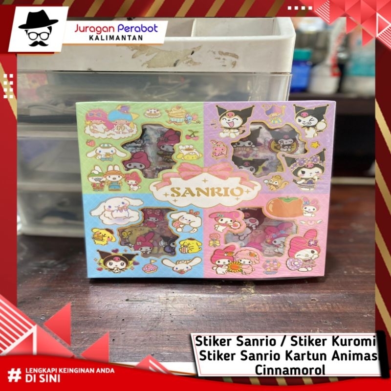 Jual Stiker Kuromi 4 Warna / Stiker Motif Kartun Korea Lucu dan Anti Air isi 100 Lembar / Stiker ...