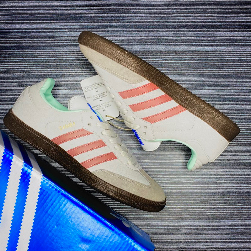 Jual Adidas Samba Pink Grey 100% Original Material | Shopee Indonesia