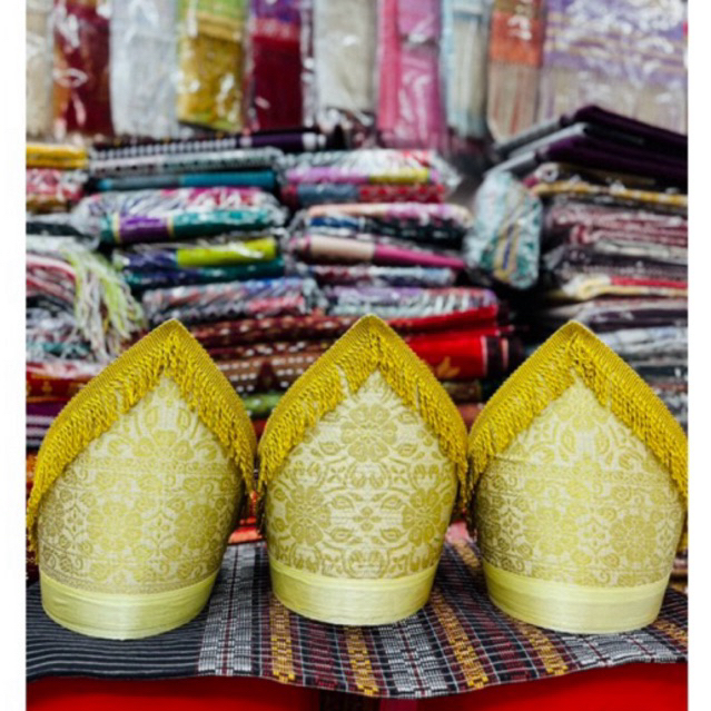 Jual Topi pengantin batak dari songket topi adat | Shopee Indonesia