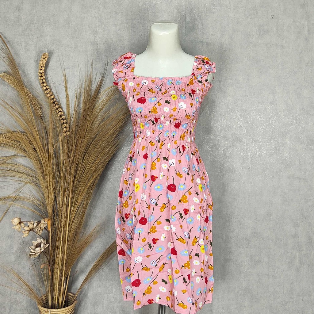 Jual DRES KERUT PENDEK BALI (pilih motif) | Shopee Indonesia