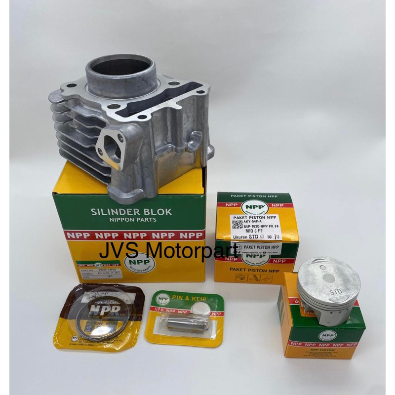 Jual JVS- Blok seher boring piston kit Set MIO J SOUL GT MIO GT/ FINO FI XRIDE 110 XRIDE 115 ...