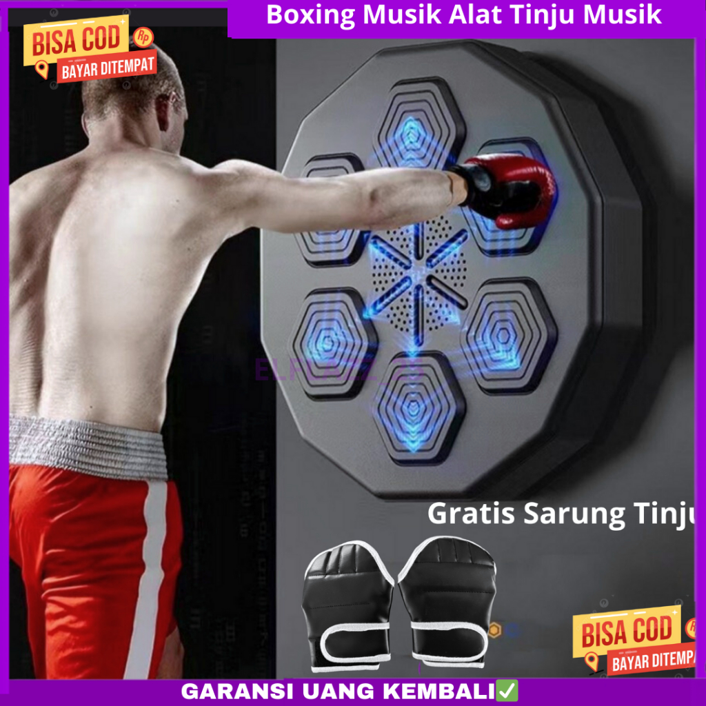 Jual SAMSAK BOXING MUSIK DINDING TEMPEL WITHSARUNG TINJU Music Boxing ...