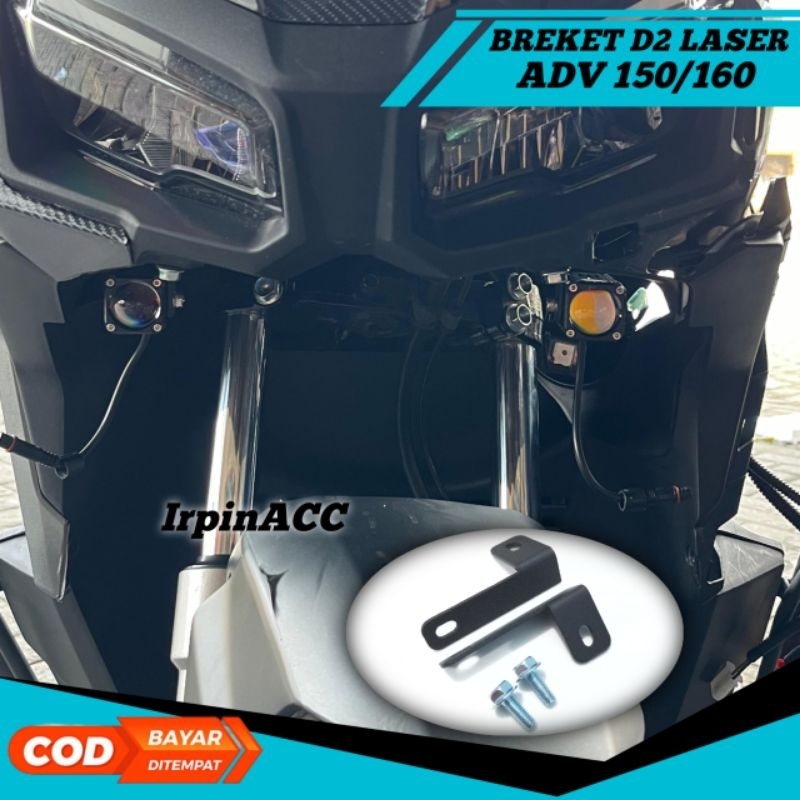 Jual Breket Dudukan Lampu ADV 160 ADV 150 Bracket Foglam D2 laser ...