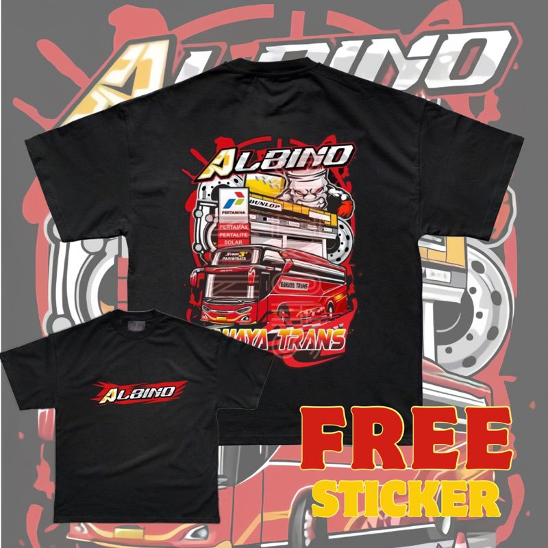 Jual Kaos Bus Mania Albino | Baju Anak Free Sticker | Shopee Indonesia
