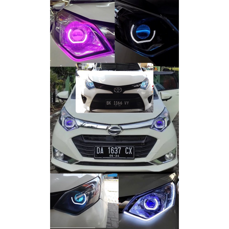 Jual Headlamp calya sigra modif biled projie rgb Thn 2015-2018 | Shopee ...
