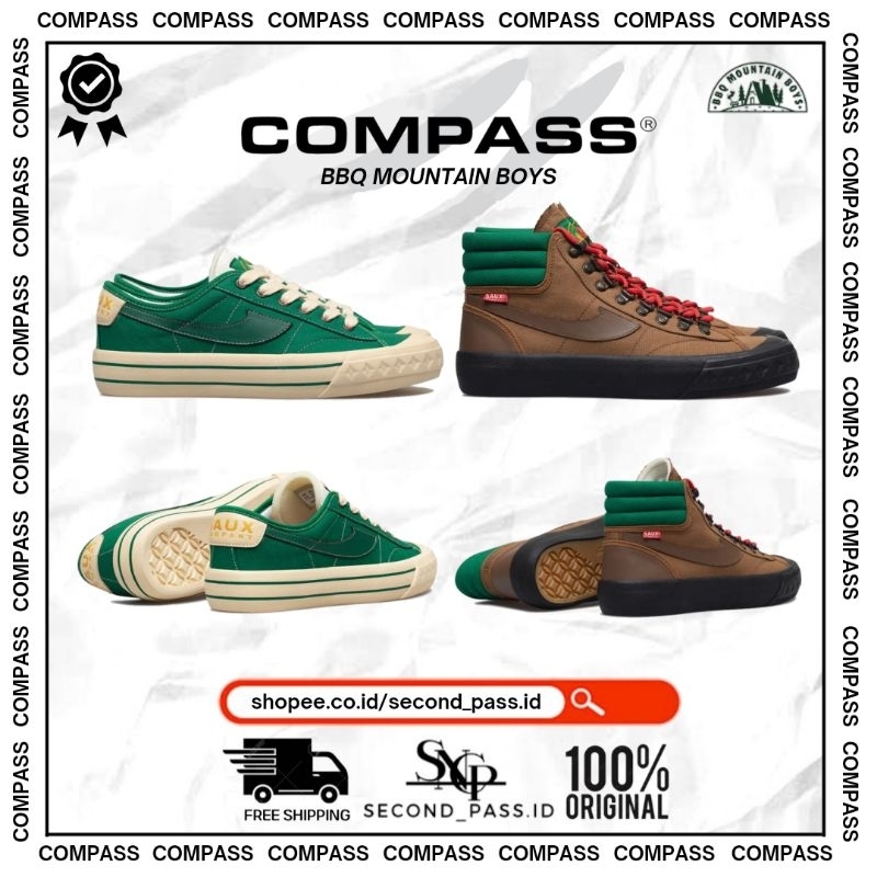 Jual SEPATU COMPASS X BMB BBQ MOUNTAIN BOYS THE BURGER STYLE / THE ...