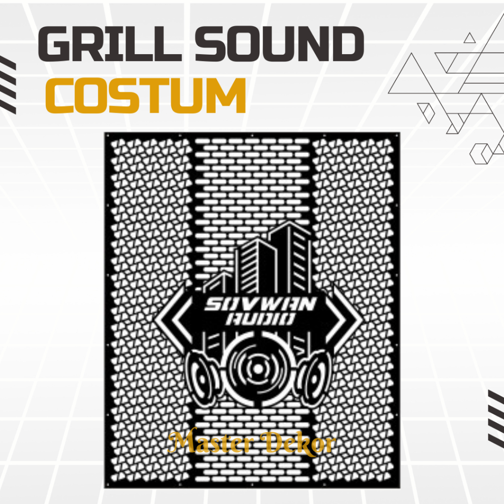 Jual Grill Sound System Tutup Box Speaker Sound System CLA Turbo Doble ...