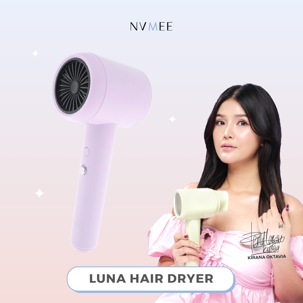 Jual [NEW] NVMEE - LAUNCHING Luna Hair Dryer Strong Wind & Low Watt ...
