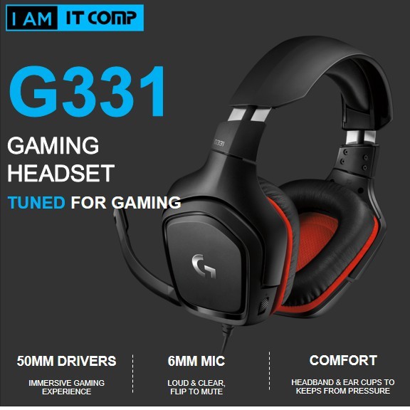 Jual Logitech G331 Stereo Gaming Headset Headphone (SHOPEE AGP) | Shopee Indonesia