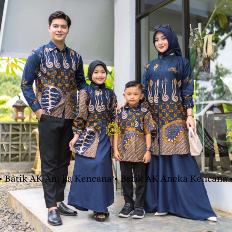 Jual BATIK COUPLE KELUARGA/baju keluarga batik lengan panjang/baju ...