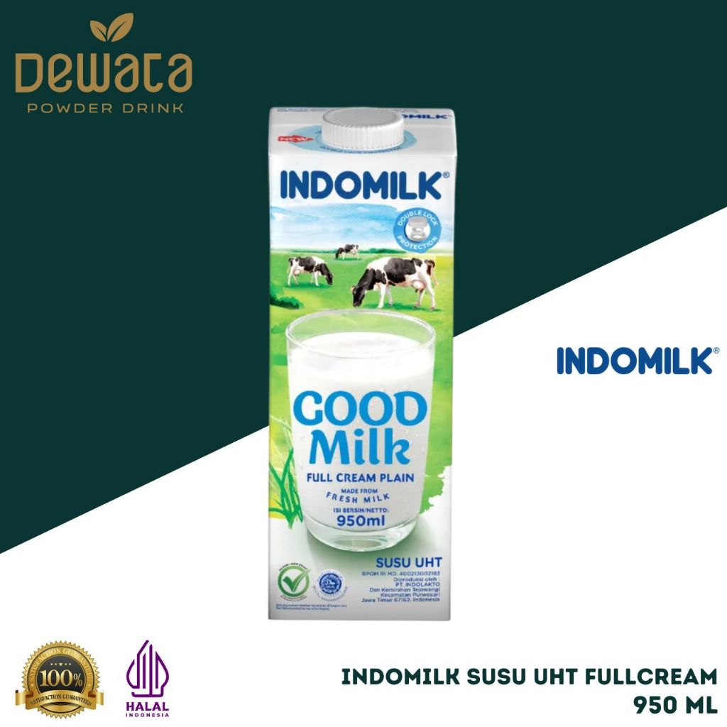 Jual Indomilk Full Cream UHT 950 ml | Shopee Indonesia