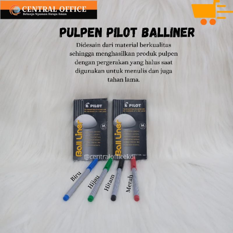 Jual Pulpen Pilot Balliner Hitam/Pulpen Pilot Balliner Biru/Pulpen ...