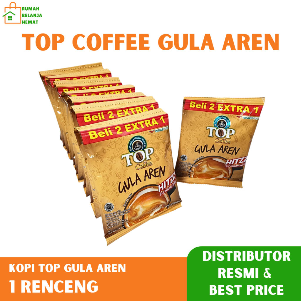 Jual TOP Coffee Gula Aren Kopi Instan Kopi Bubuk Kopi Kemasan 22gram 1 ...