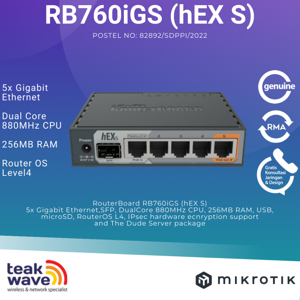 Jual Mikrotik Router RB760iGS hEX S | Shopee Indonesia