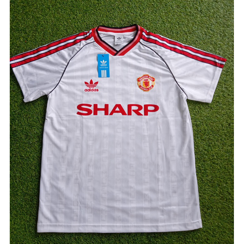 Jual Baju Bola Retro MU Away 1988 LENGKAP (s-5xl) | Shopee Indonesia