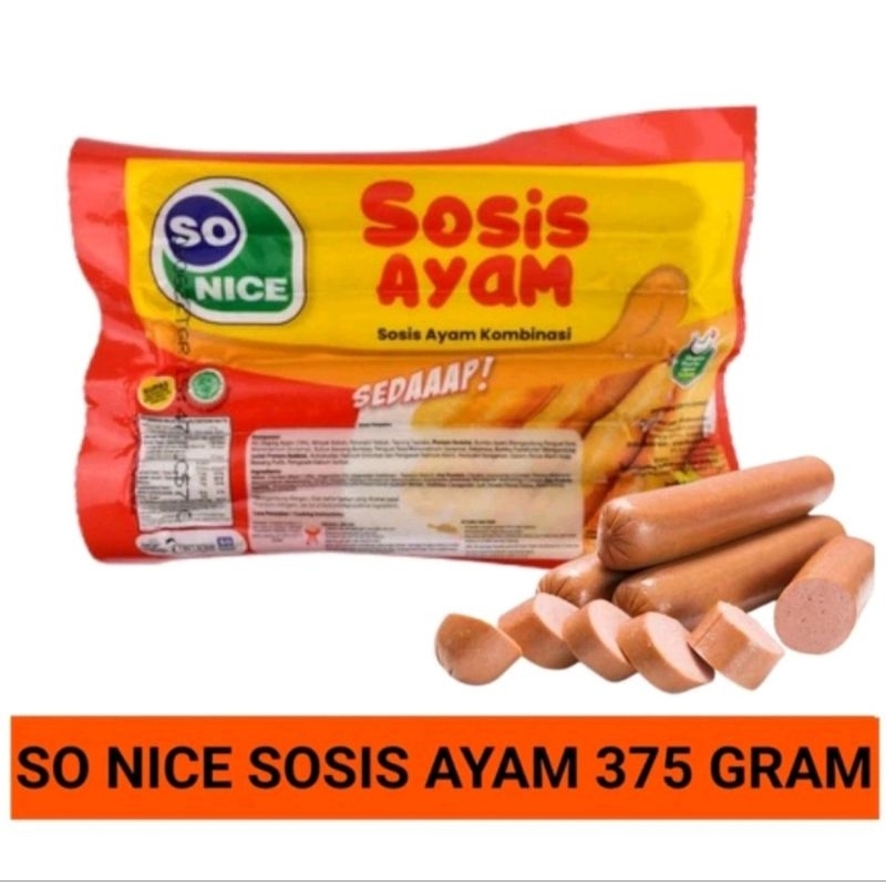 Jual Sosis So Nice 375gr | Shopee Indonesia