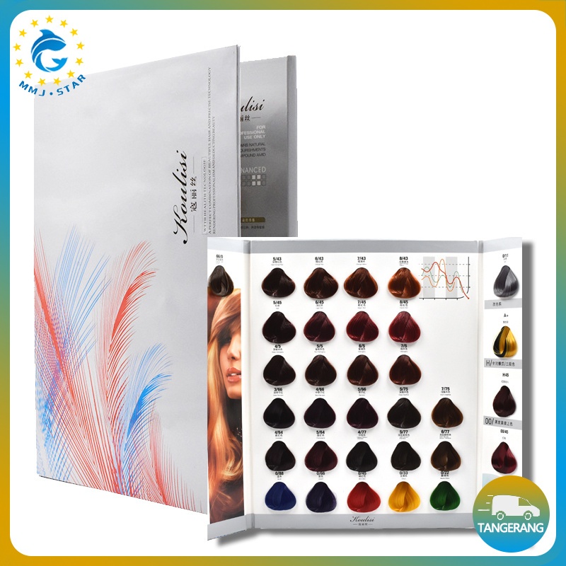 Jual Buku Katalog Warna Untuk Pewarna Rambut/Hair Colouring Katalog ...