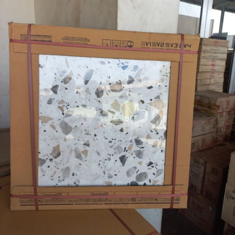 Jual Granite Tile 60x60 Indogress Motif Terrazo Glossy | Shopee Indonesia